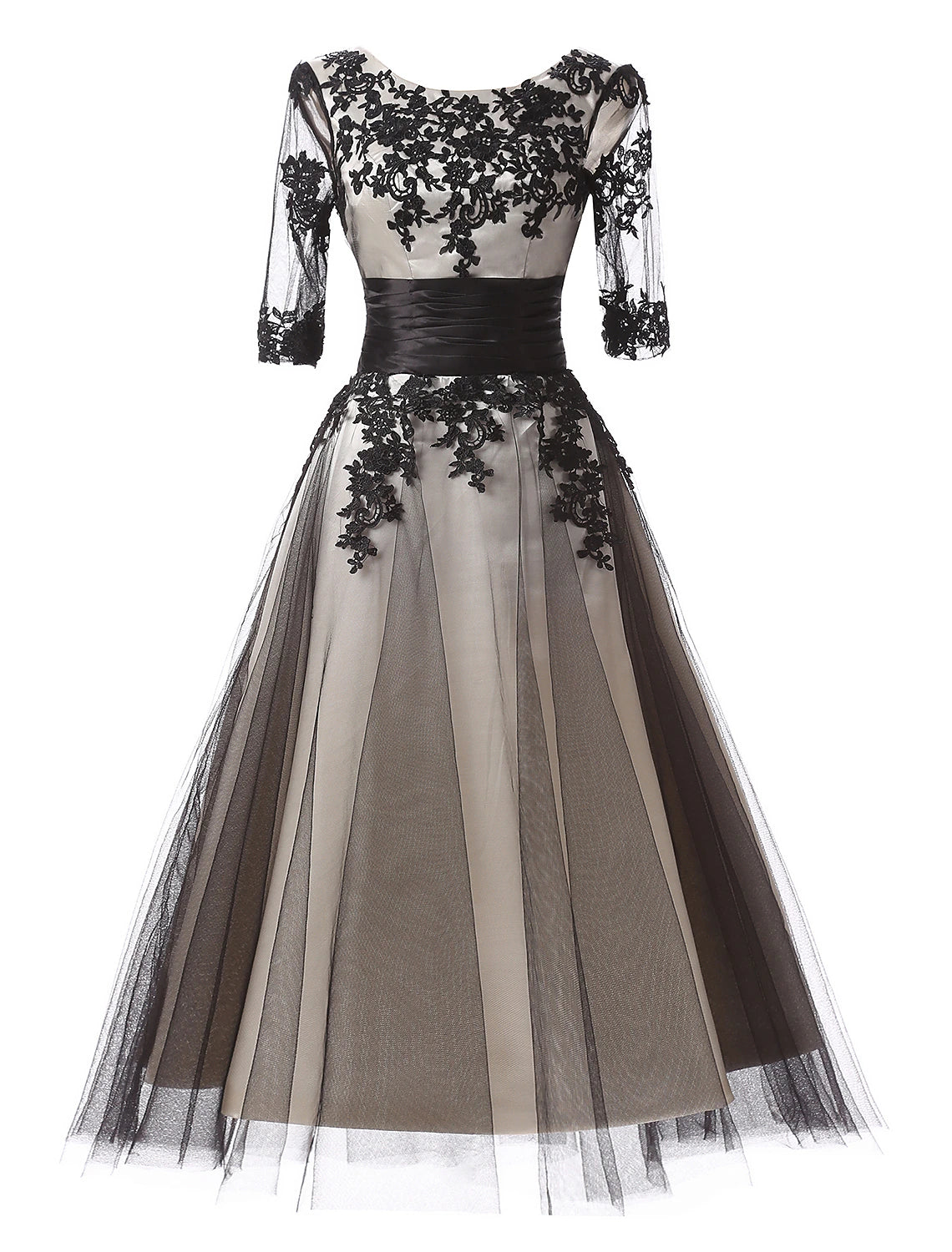 Aimishang Ball Gown Evening Gown Color Block Dress Formal Evening Ankl ...