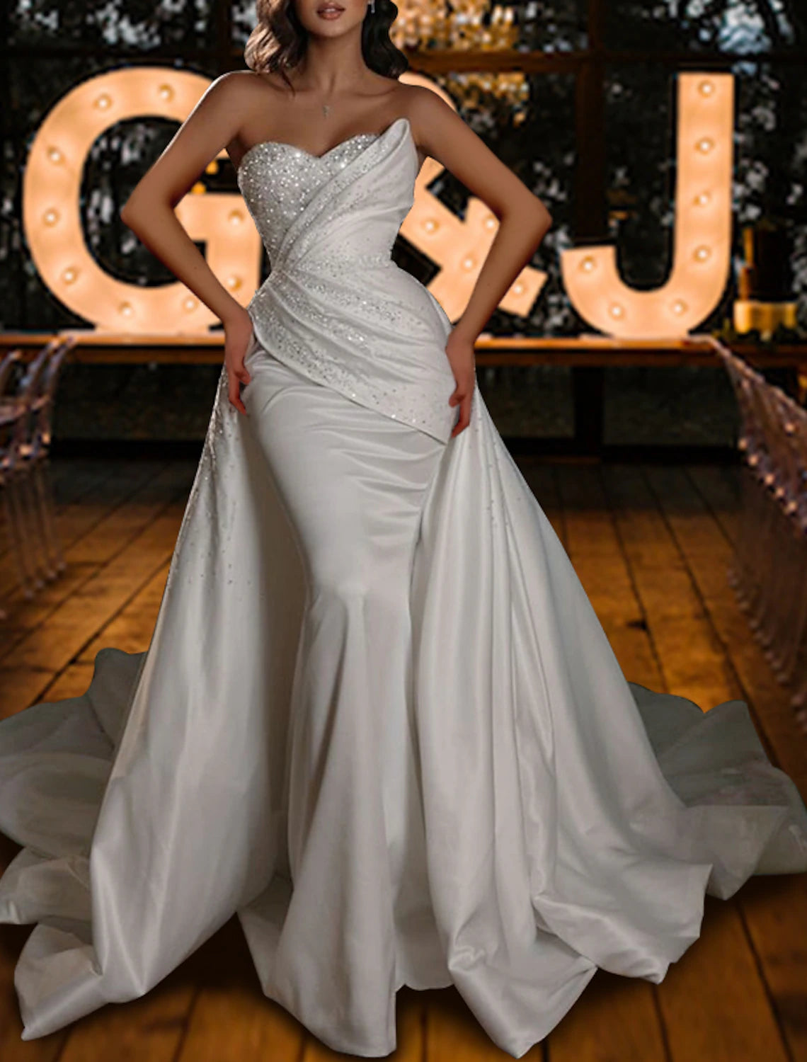 Aimishang Hall Sparkle & Shine Glitter & Sparkle Wedding Dresses Merma ...